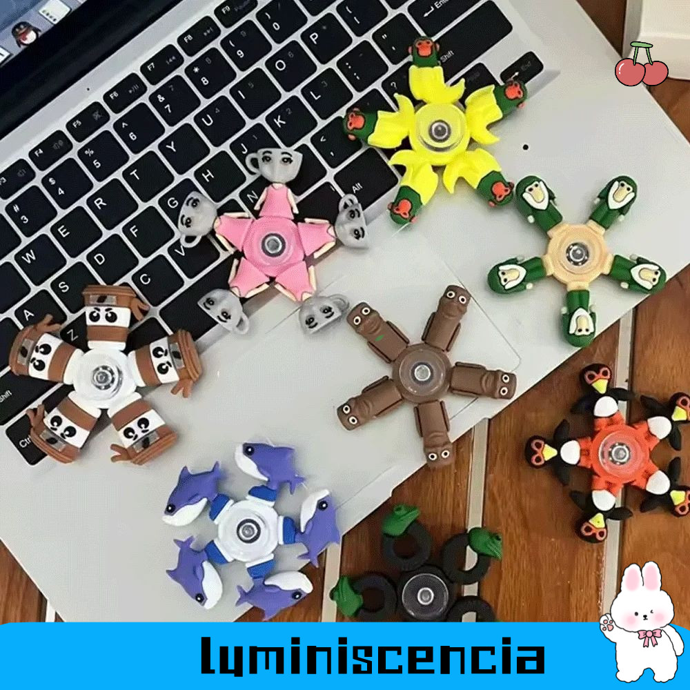 LUMINISCENCIA Fidget Spinner, PVC Deformed Hand Spinner, Interesting ...
