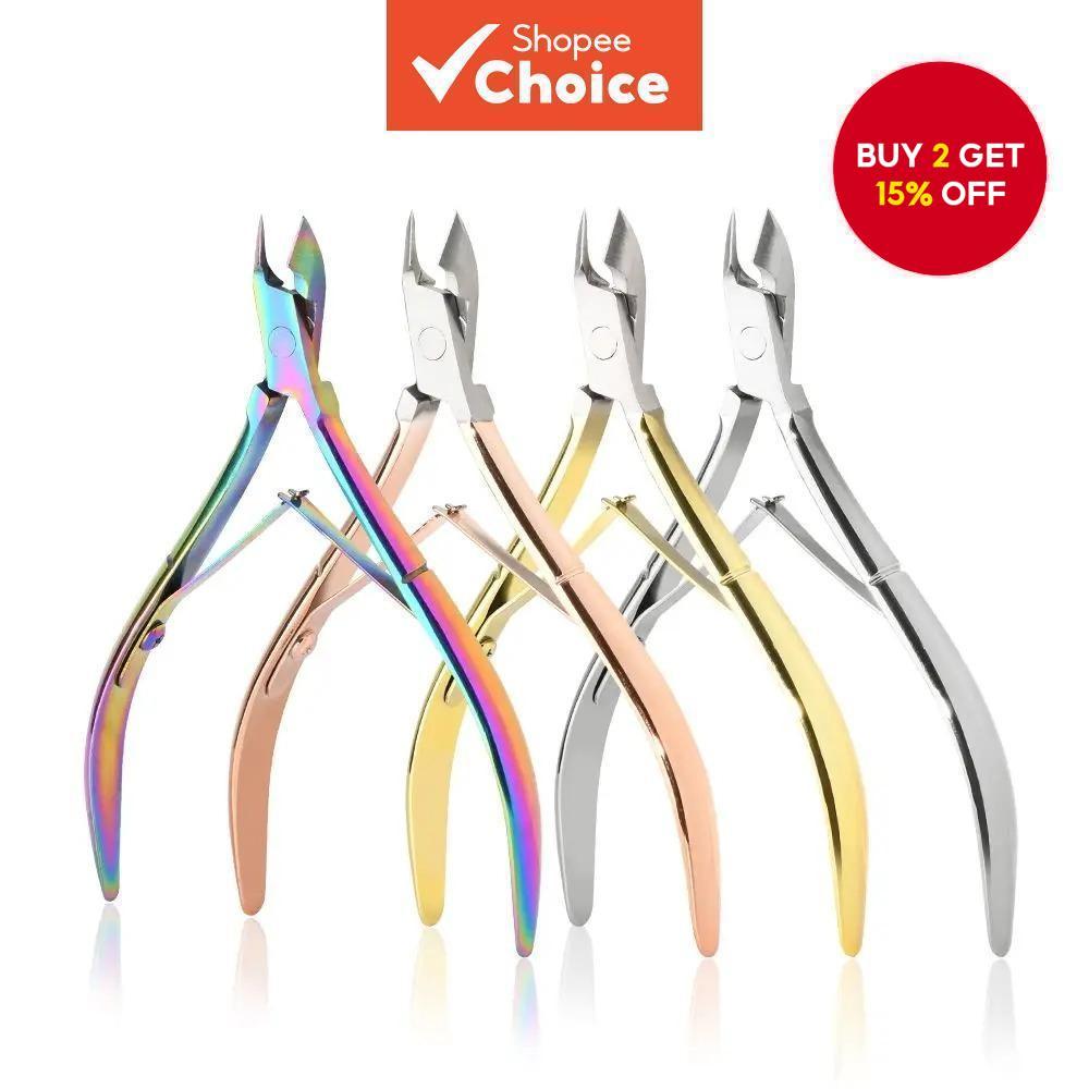 Rainbow Stainless Steel Cuticle Nipper - Hypoallergenic, Precision Tool ...