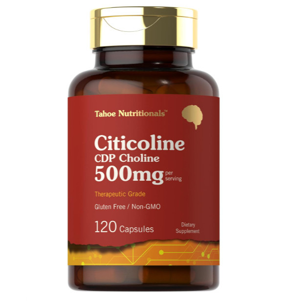 500 mg Citicoline CDP Choline Supplement by Tahoe Nutritionals ...