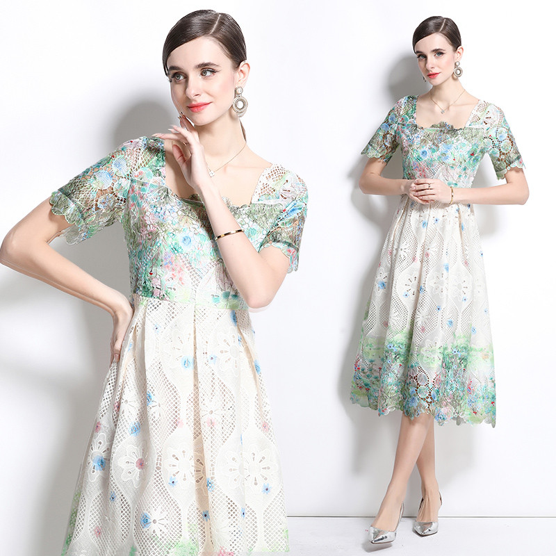 20261 Niche new hollow lace dress // Dealer (wholesaler) | Shopee ...