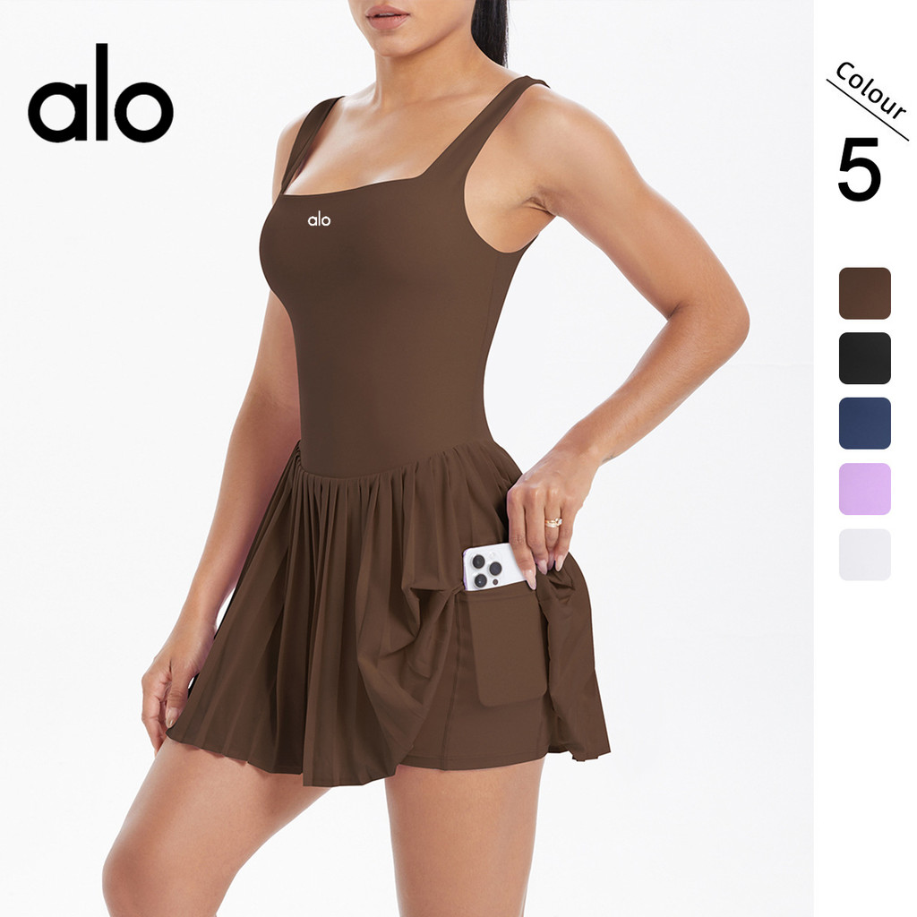F Fake Two-Piece Sports Dress Anti-glare Pocket Bottoming Outdoor ...