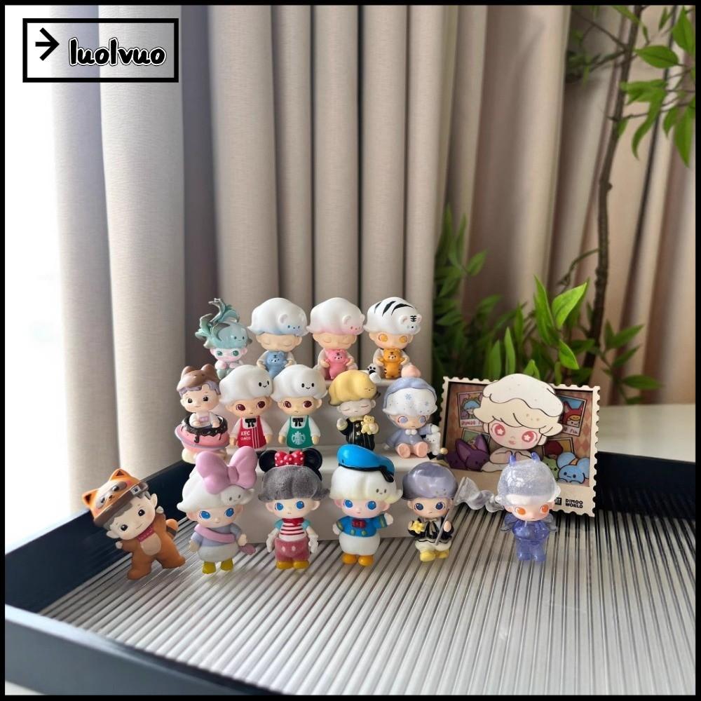 LUOLVUO Mini Ornaments, Cartoon POPMART DIMOO Box, POPBEAN World Disney ...