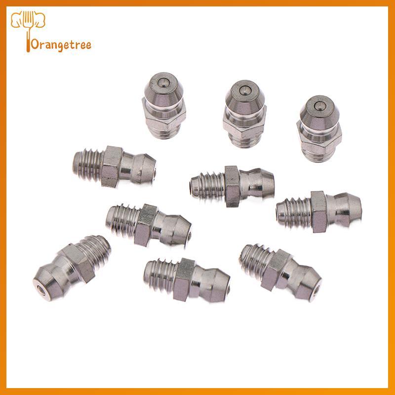 OrangeTree 10Pcs 201 Stainless Steel M6 Thread Straight Hydraulic ...