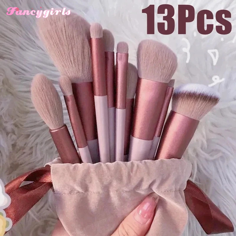 13pcs/set Makeup Brushes Set Mini Complete Travel Portable All Make Up ...