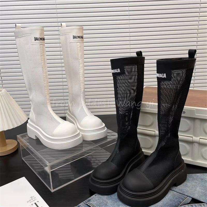 Women's Elevated Thin Mesh Boots - 8cm Thick Sole - Breathable Design ...