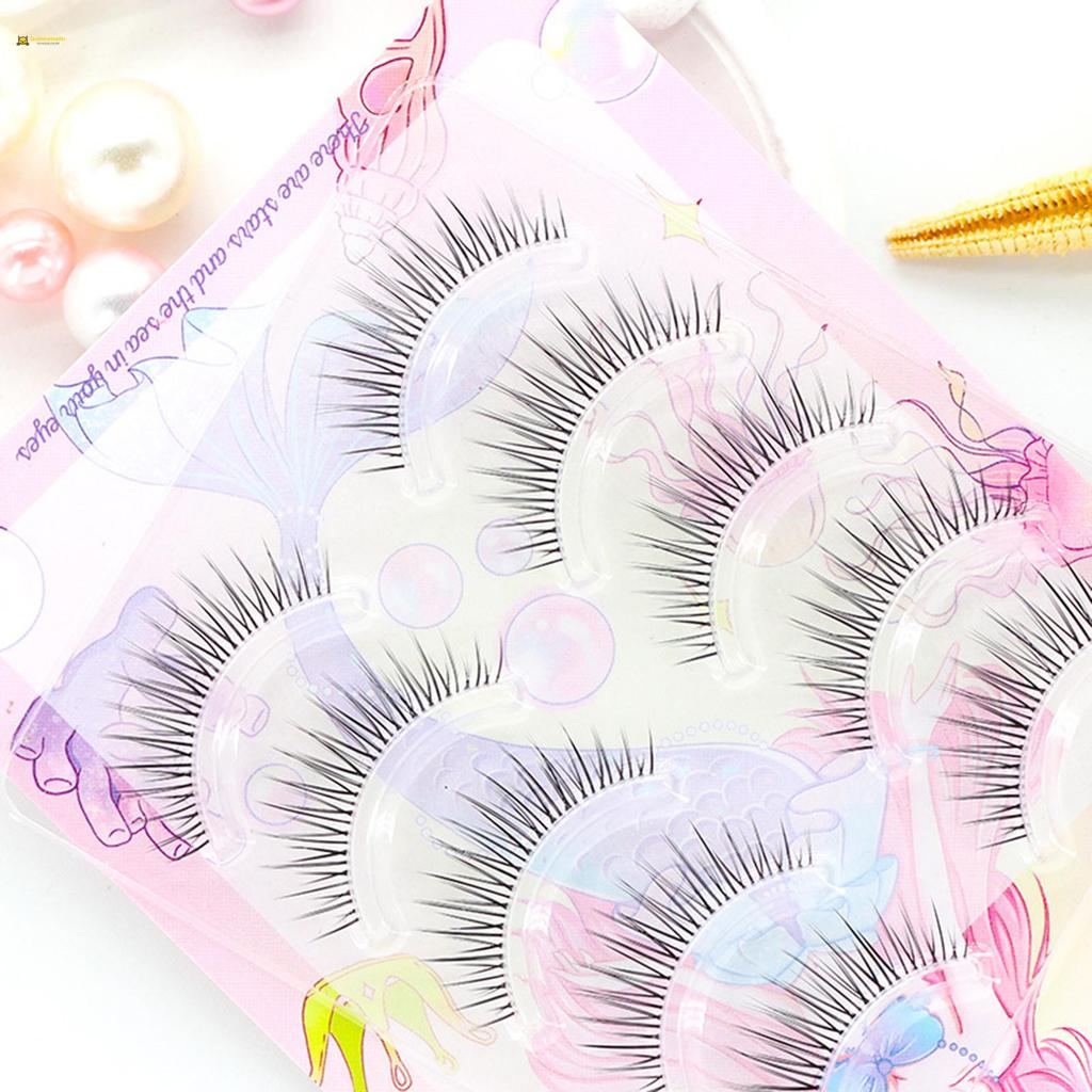 Curling Thick Fake Eyelashes Soft Reusable Faux Volume Fake Eyelashes ...