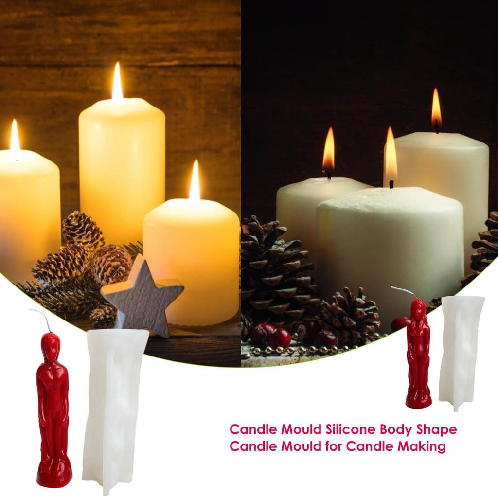 Women Men Shape Candle Mould Set Great 3d Human Image Candle Mold Sets ...