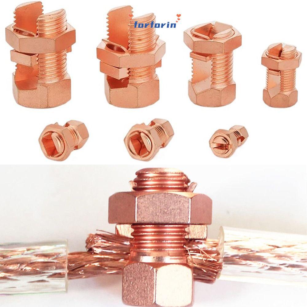 FORFORIN Split Bolt Connector, Durable TJ Series Copper Split Bolt ...