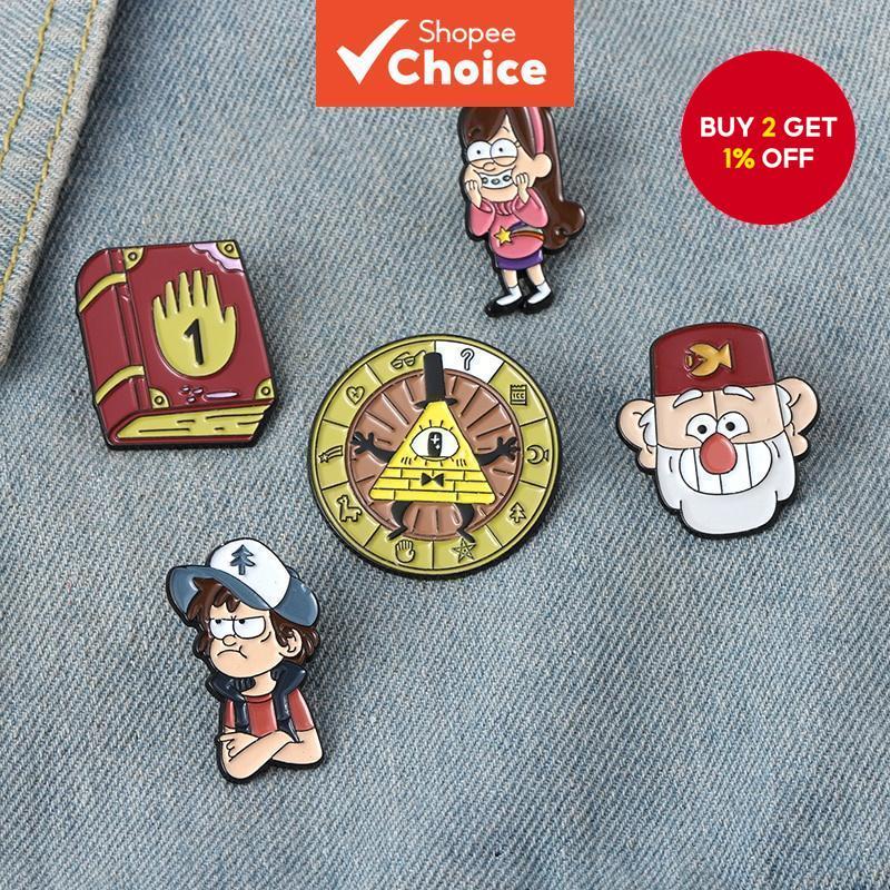 Enamel Pin - Cartoon Character Brooch, Custom Backpack Jewelry for ...