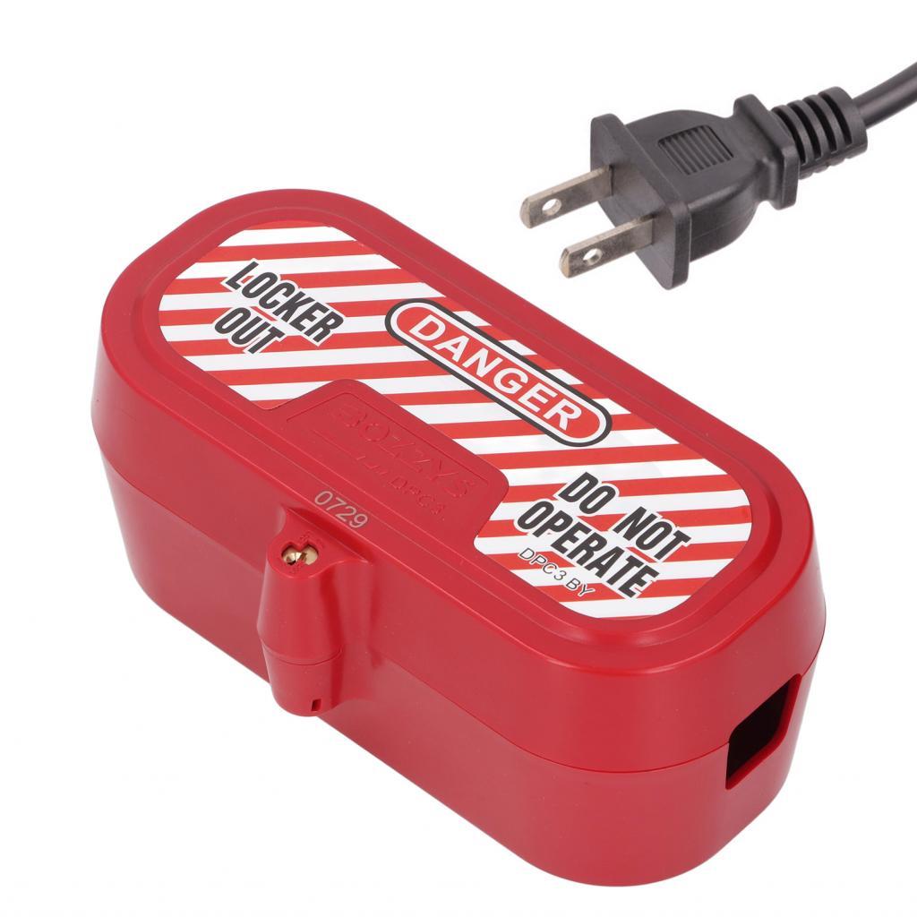 yohooo Plug Lockout Device for Lock Out Tag Power DPC3 Box with Keys ...