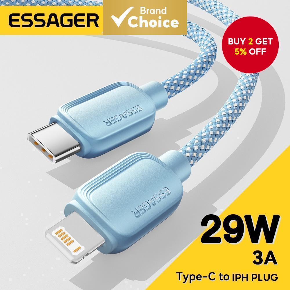 Essager PD 29W Type C To USBC Cable Macaron C-L Cable For 14 13 12 11 ...