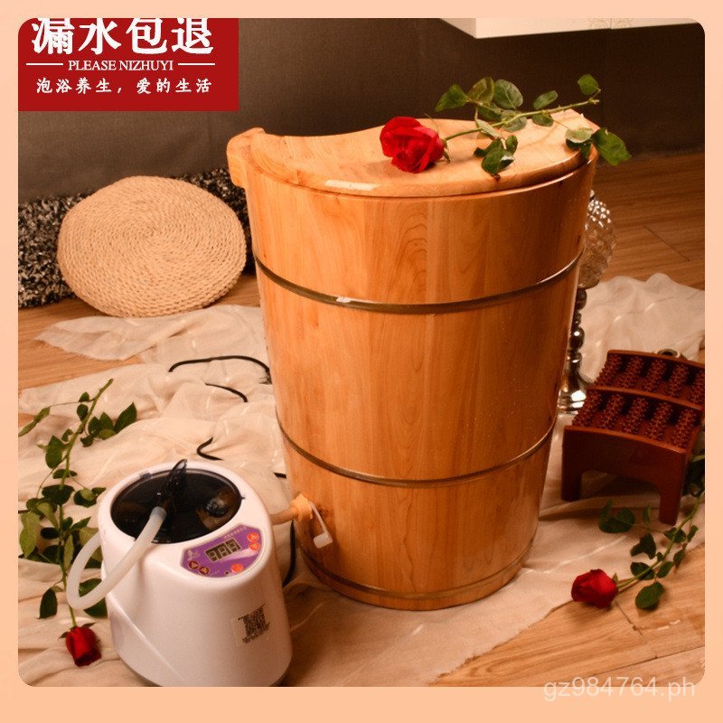 Foot Soak Bucket for Home Use, Steaming Bucket for Sweating, Wooden ...