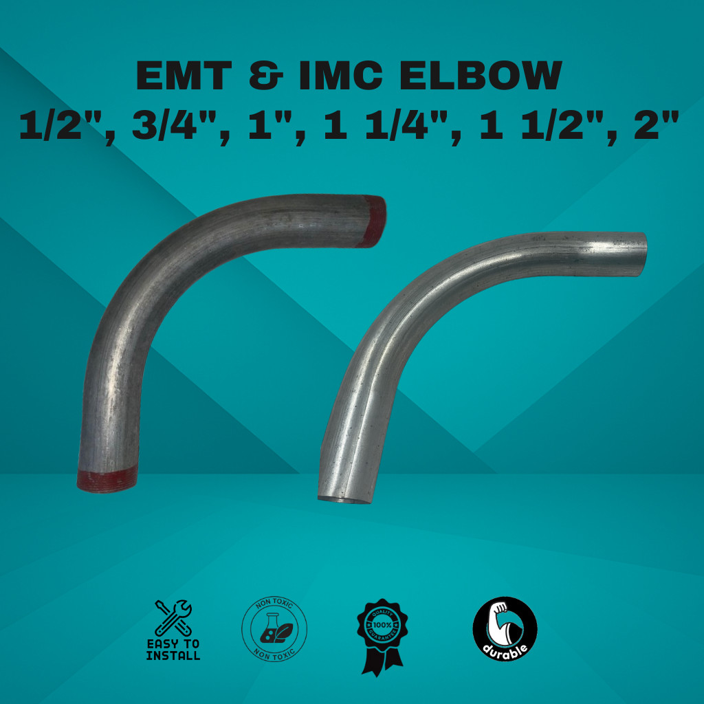 EMT & IMC Elbow – Electrical Conduit Bend (1/2", 3/4", 1", 1 1/4", 1 1/ ...