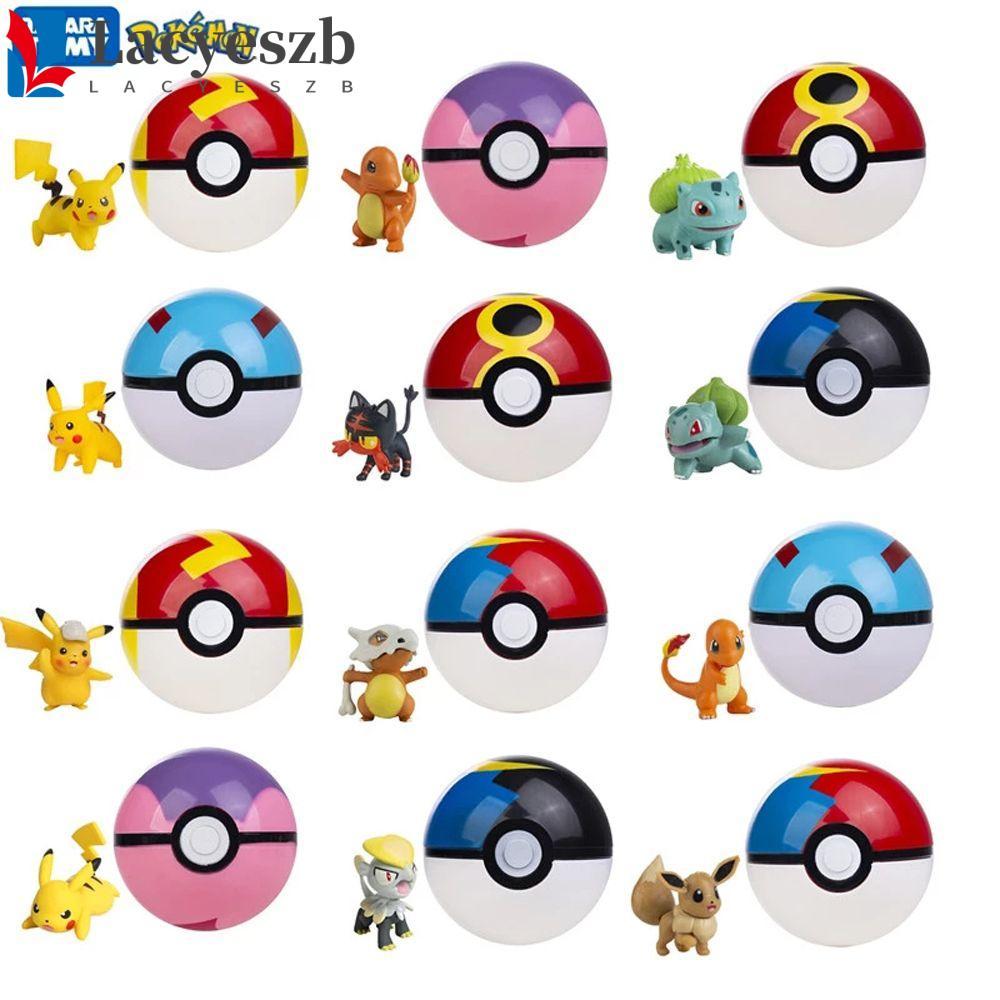 LACYESZB Pokeball Squirtle Pocket Toys Litten Rockruff Charmander ...