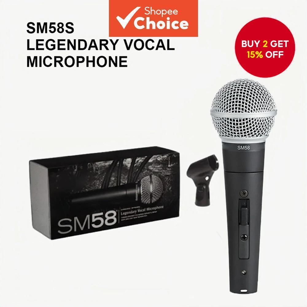 Metal SM58 cardioid Dynamic Microphone For Stage Singing Professional ...