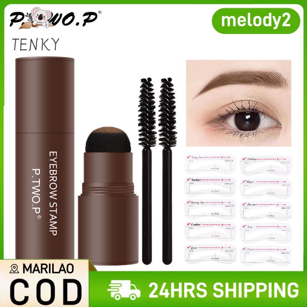 P2P Eyebrow Stamp Kit, One-Step Eyebrow Stencil Set, Eyebrow Shaping ...