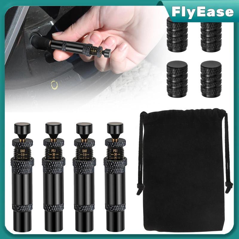 FlyEase 4Pcs Automatic Tire Deflators Set Of 4, Adjustable Pressure ...