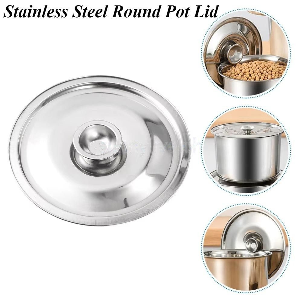 16/18cm Stainless Steel Round Pot Lid Universal Replacement Lid Pot ...