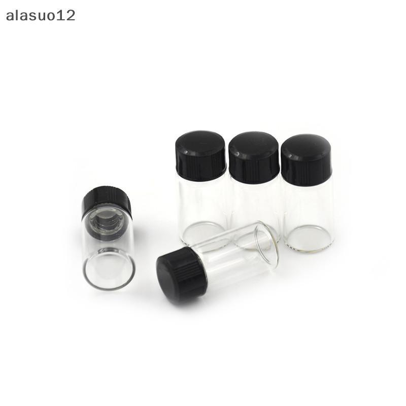 [alasuo12] 5Pcs 3ml Small Cute Glass Vials Bottles Clear Containers ...