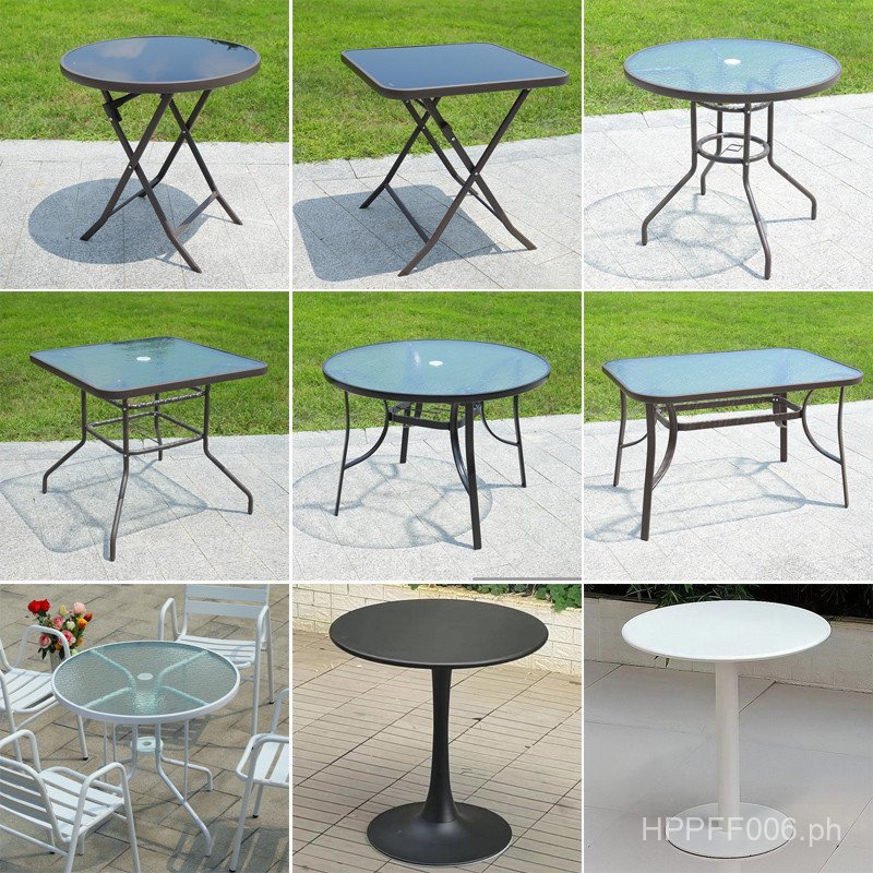 Second Balcony2I Outdoor Store Display Table Setup: Small Round Table ...