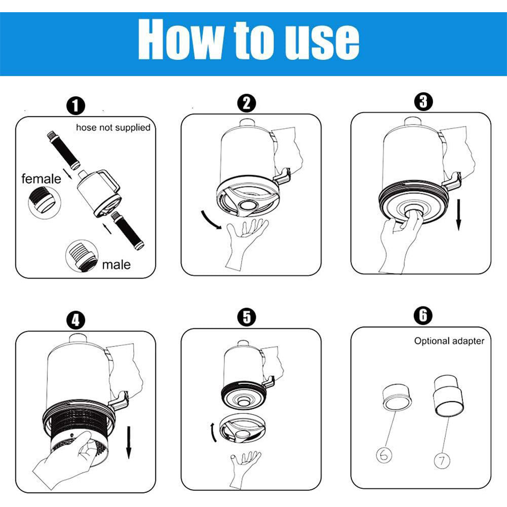 Inline Pool Leaf Canister Leaf Trap Pool Vacuum Filter for Hayward W560 ...