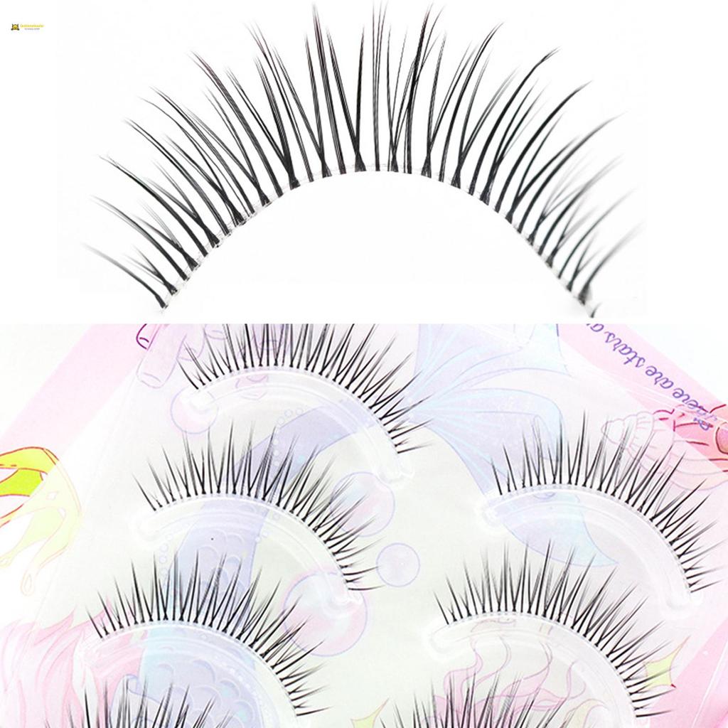 Curling Thick Fake Eyelashes Soft Reusable Faux Volume Fake Eyelashes ...