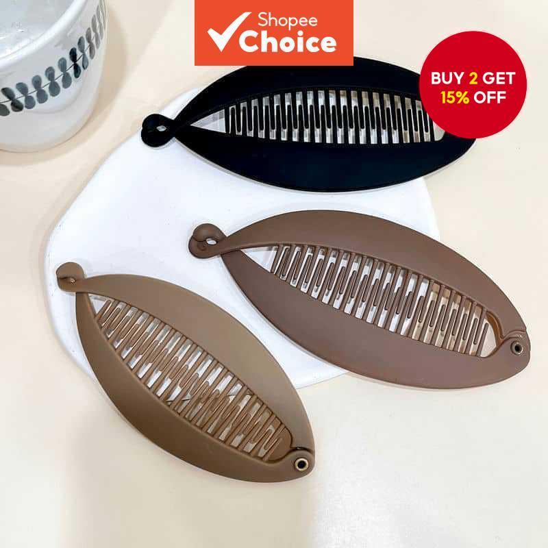 Vertical 2025 Banana Hair Clip for High Ponytails Women Fashion ...