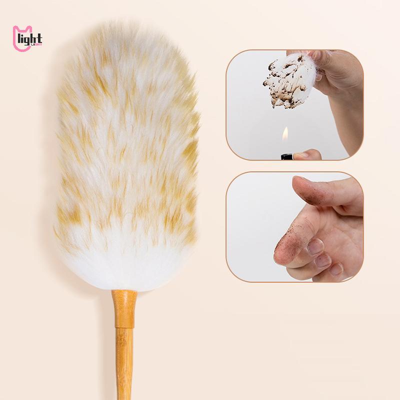 brightnesshegemony Wool Duster Household Cleaning Dust Duster Brush Car ...
