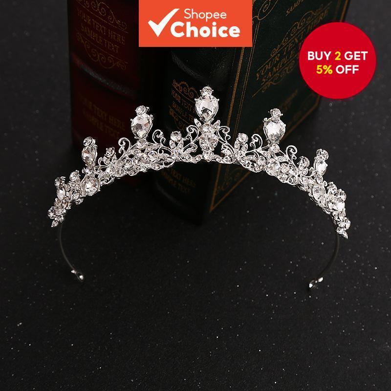 Children Crown Princess Headband Girls Rhinestone Crown Performance ...