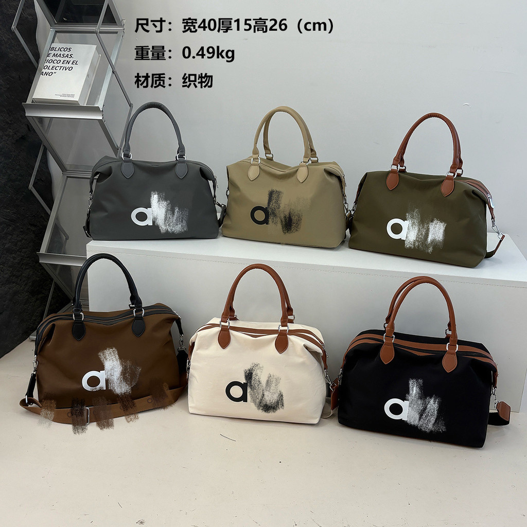 alo Korean-style minimalist letter canvas bag, niche shoulder bag ...