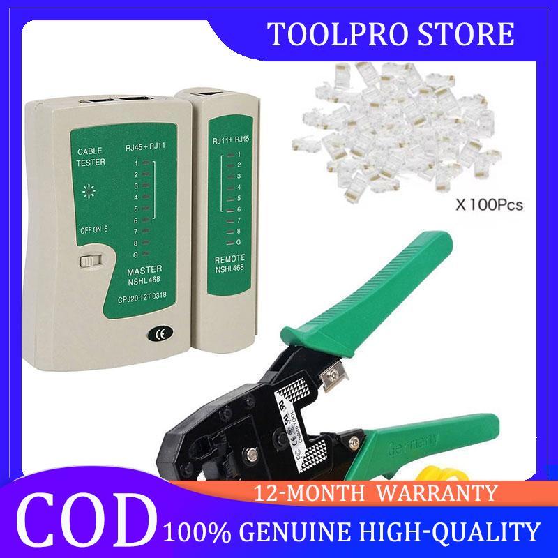 RJ45 RJ11 RJ12 Network Crimping Tool Kit - Crimper Plier with Lan Cable ...