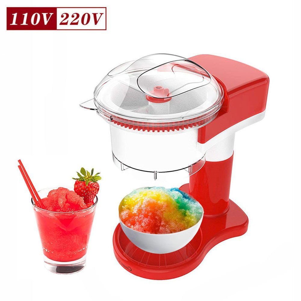 Small Ice Shaver Home Use US Standard Electric Ice Maker Ice Crusher ...