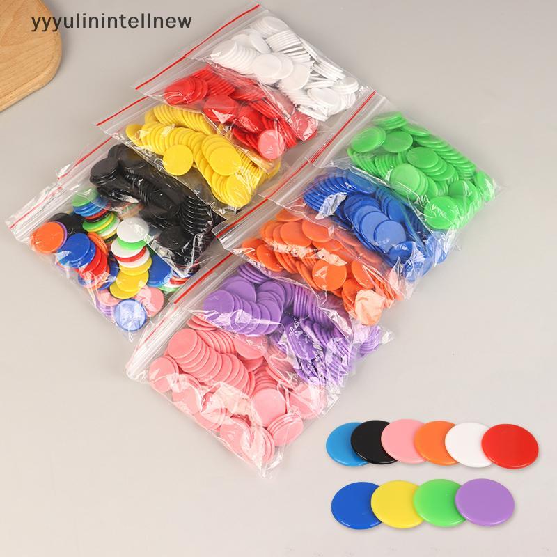 【LMPH】 100Pcs 25MM Montessori Learning Education Math Plastic Poker ...