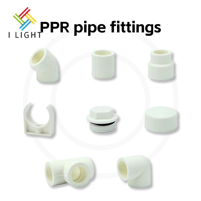 (Fast)PPR pipe fittings Plain Coupling/90° Elbow/45° Elbow/Tee/End Cap ...