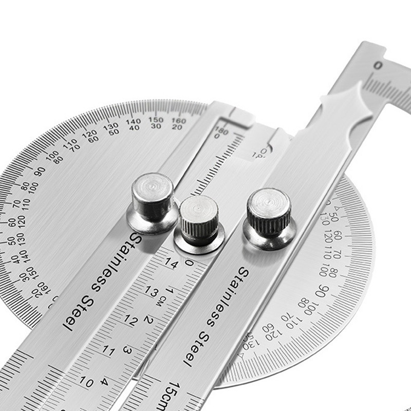180 Degree Protractor Metal Angle Finder Goniometer Angle Ruler ...