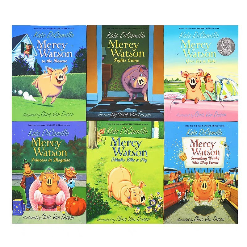 Mercy Watson Piggy Massey6Book Children's Chapter Bridge Story Book ...