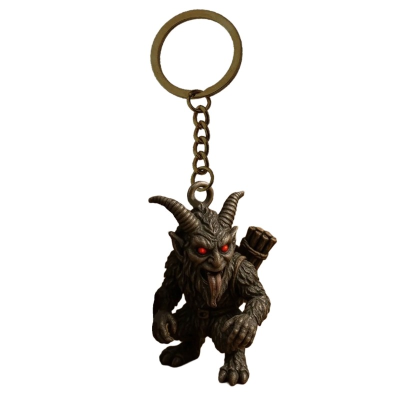 CS Artistic Handmade Krampus Keychain Resin Material Sturdy Accessory ...