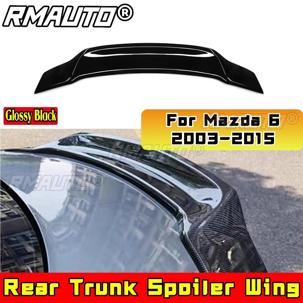 For Mazda 6 2003-2015 Rear Trunk Spoiler Wing Rear Roof Wing Rear Trunk ...