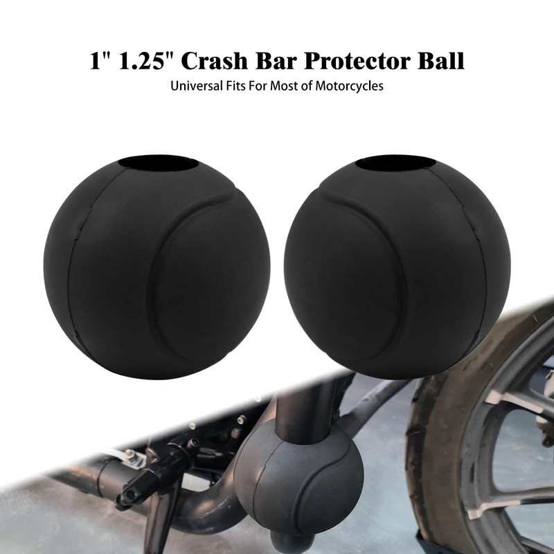 2PCS 22-32mm Tube Bar Ball Motorcycle 1"-1.25" Crash Bar Protector ...