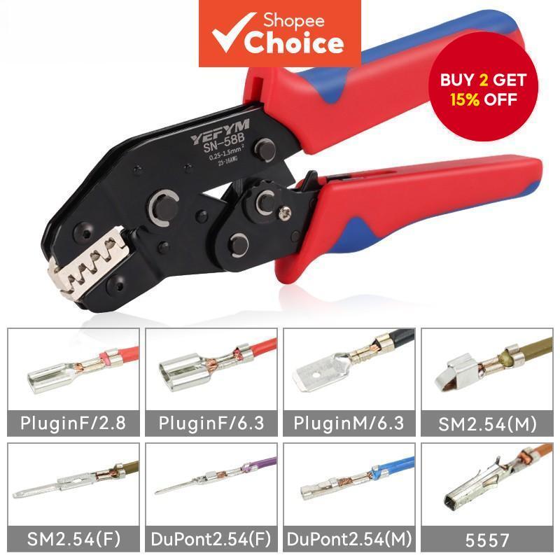 Non-insulated 23-16 AWG Open Barrel Crimping Tool 0.25-1.5mm² ...