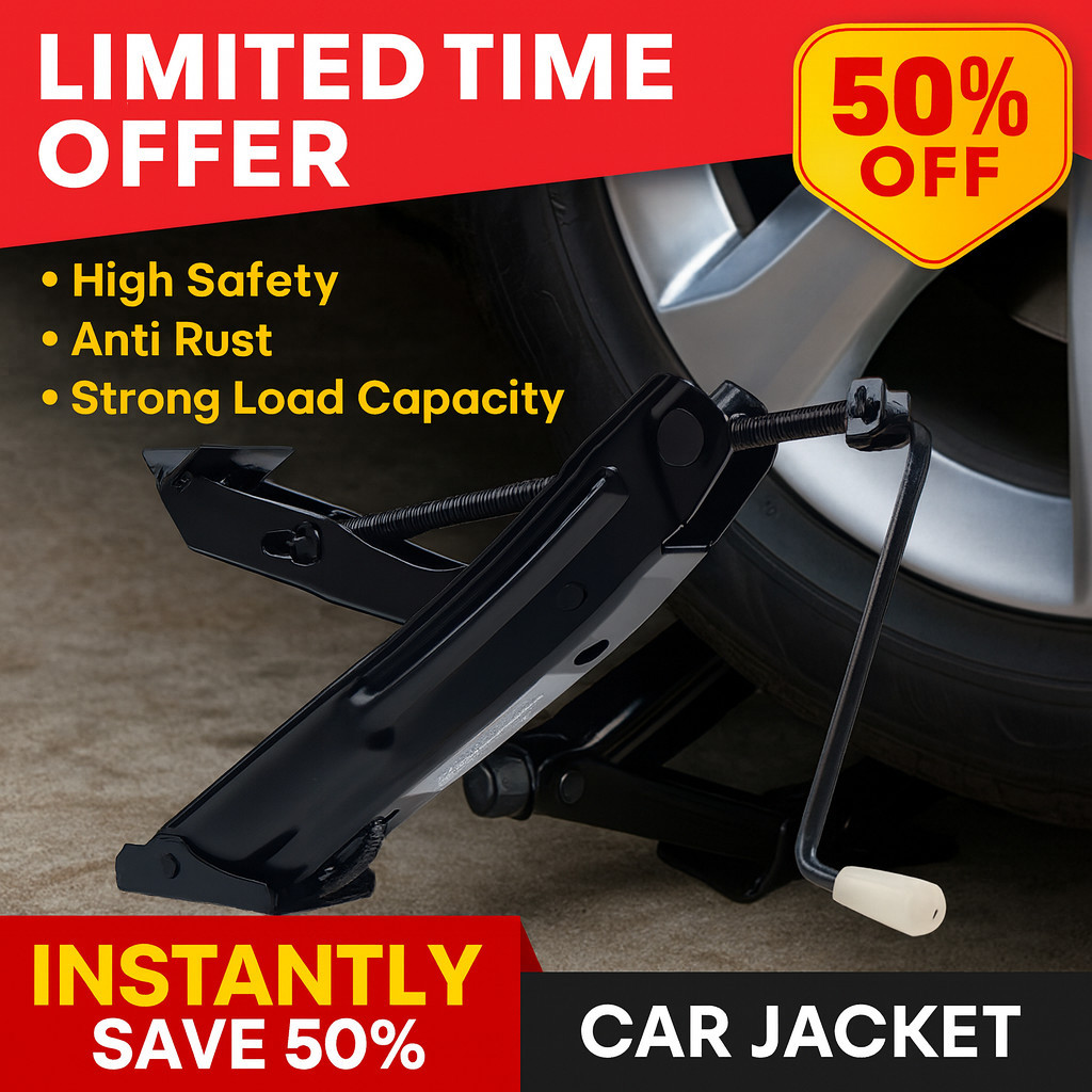 Heavy Duty Z-Shape Car Jack Stand – 3 Ton Adjustable Lift for Car SUV ...