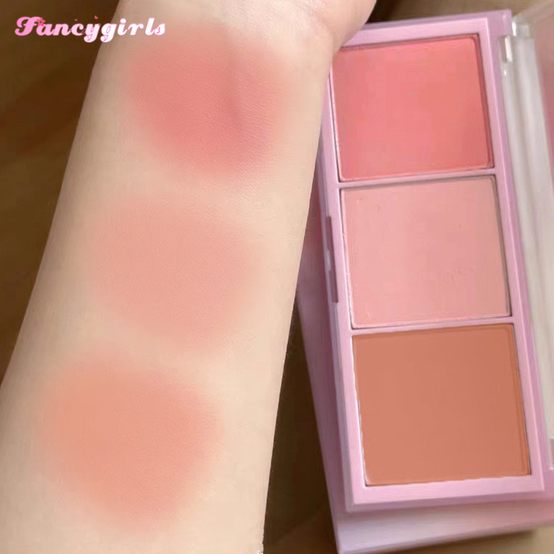 3Colors Matte High Pigment Blush Soft Waterproof Powder Naturally ...