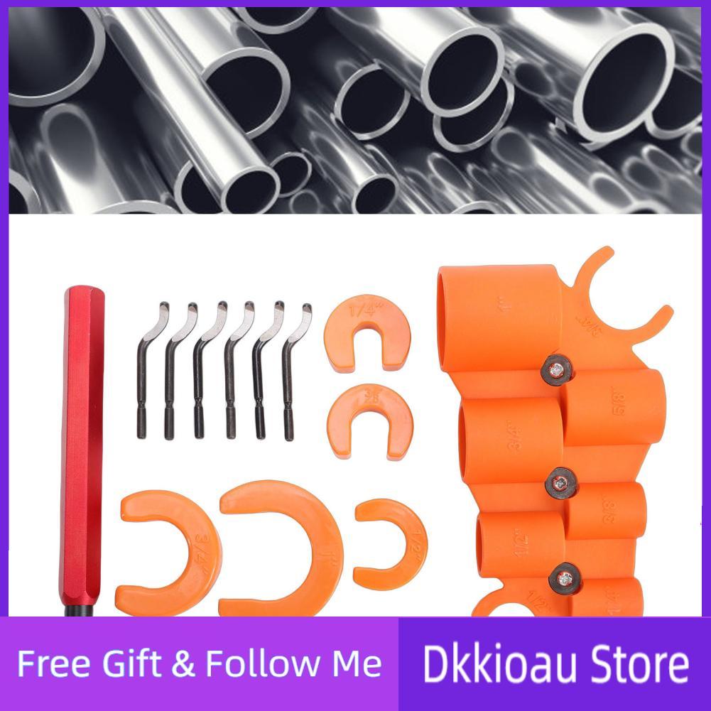 dkkioau Pipe Deburring Tool Set Burr Removal Reamer Depth Ruler and ...
