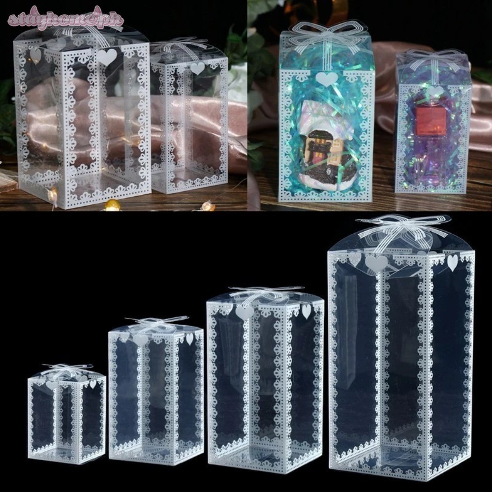 10pcs PVC Box Clear Box Acetate Box for Gift Transparent Box Plastic ...
