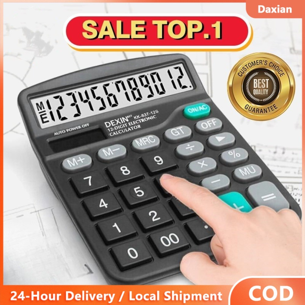 Large Computer Electronic Calculator Battery Powered 12-bit Display ...
