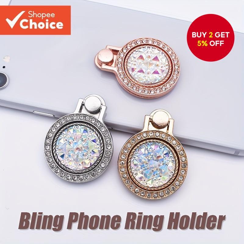 Lenoup Glitter Bling Bling Phone Ring Holder,Sparkle Phone Ring Grip ...