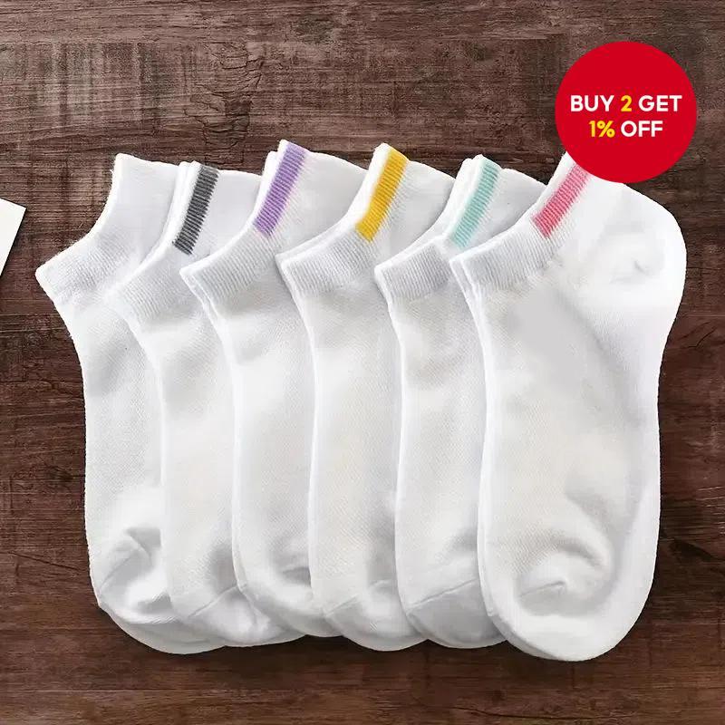 6/12 Pairs Summer Sports Socks - Soft & Lightweight Low Cut Socks For ...