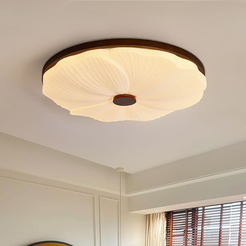 American Simple Ceiling Lamp Eye Protection Solid Wood Bedroom Center ...