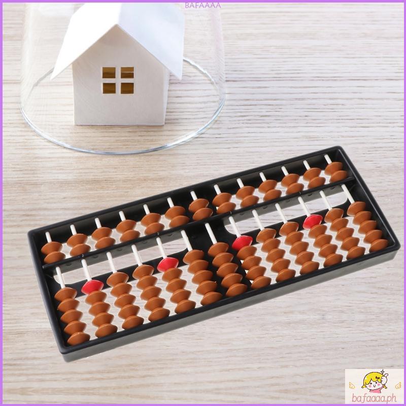 BAFA Plastic Abacus Arithmetic Soroban 13 Digits Kids Maths Calculating ...