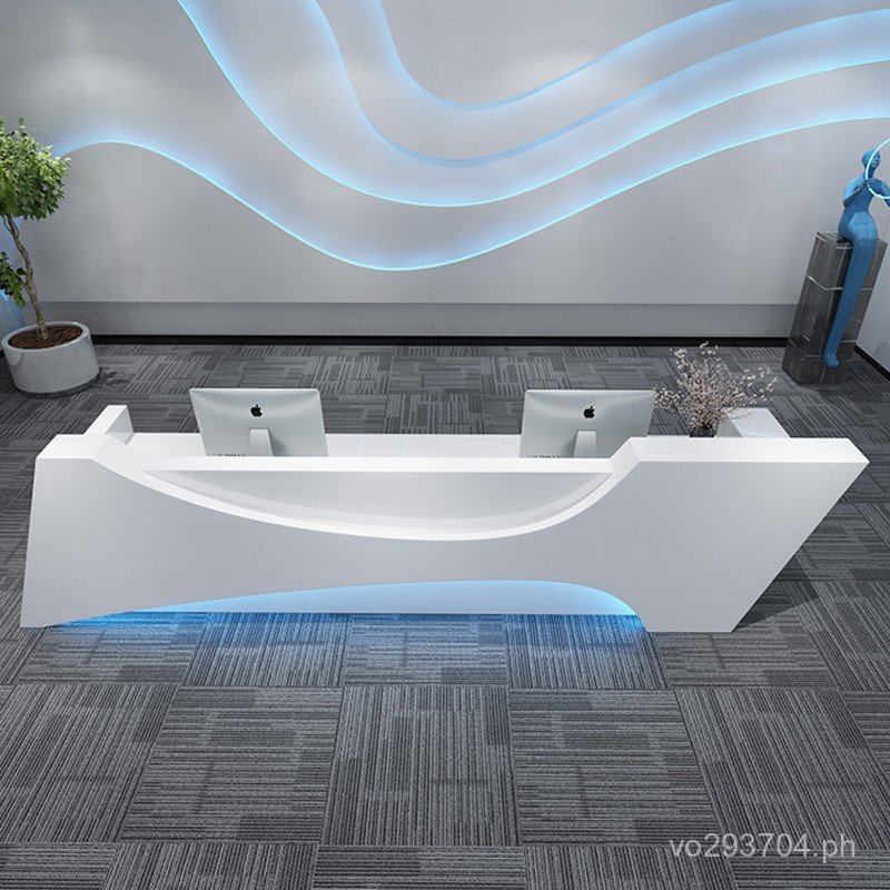 Company Counter Multi-Functional Front Desk Lacquered Bar Counter ...